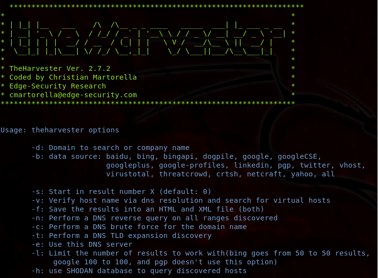 PenTest Edition: Using “theHarvester” to Gather E-mail accounts ...